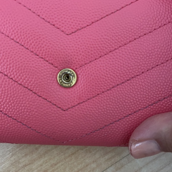 Yves Saint Laurent | Bags | Ysl Envelope Wallet In Bright Pink | Poshmark